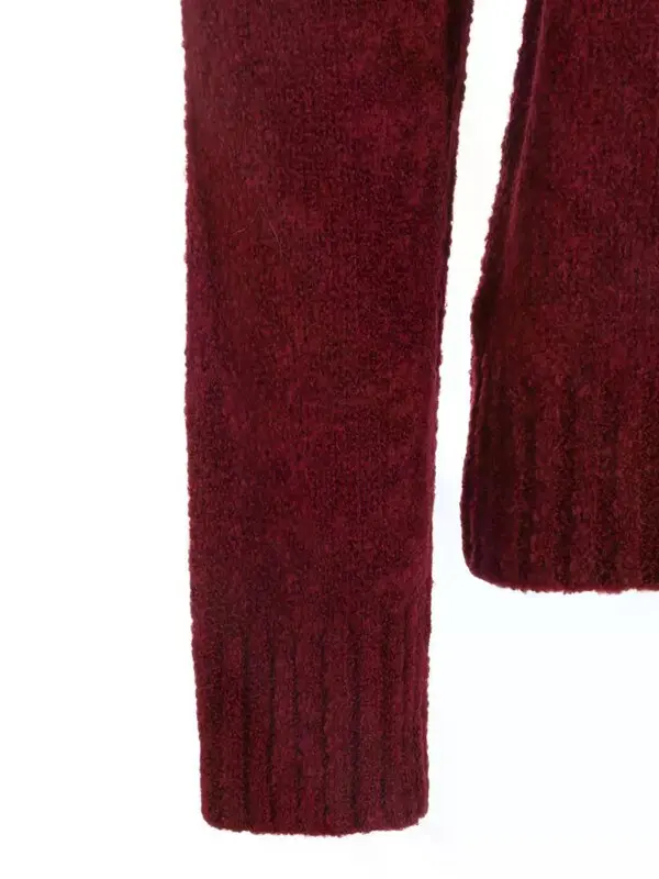 04651 / A TRIP IN A BAG Crew-neck Bouclé-knit Sweater