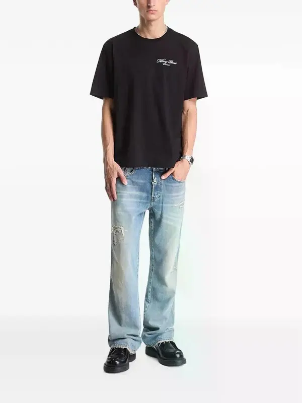 Filling Pieces Cinema Logo-print T-shirt - Black