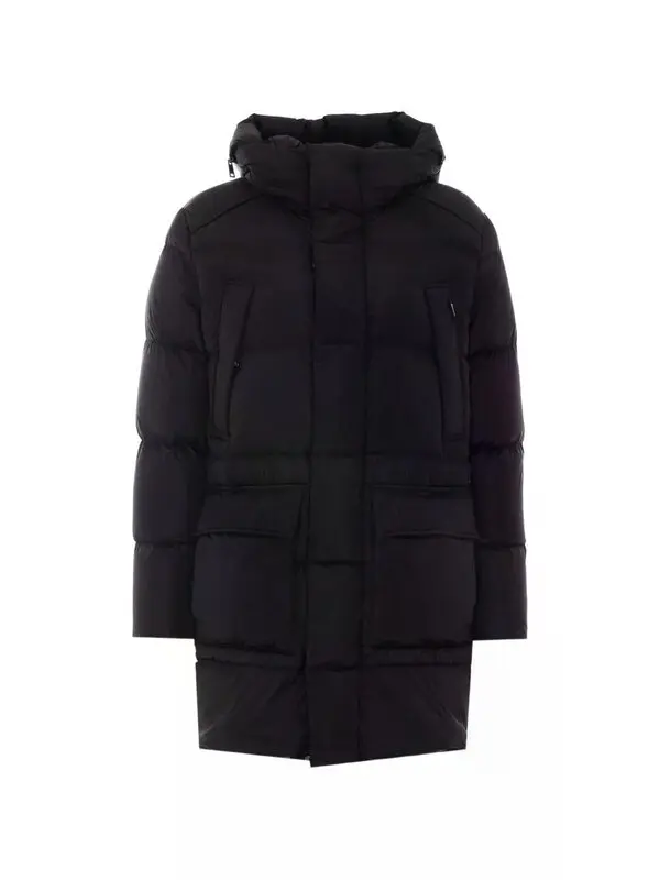Add Quilted Hooded Coat
