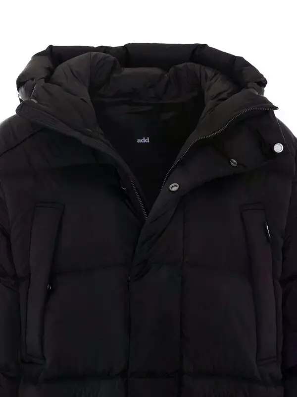 Add Quilted Hooded Coat