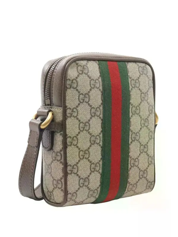 Gucci 2016-2026 Mini Gg Supreme Web Ophidia Crossbody Bag