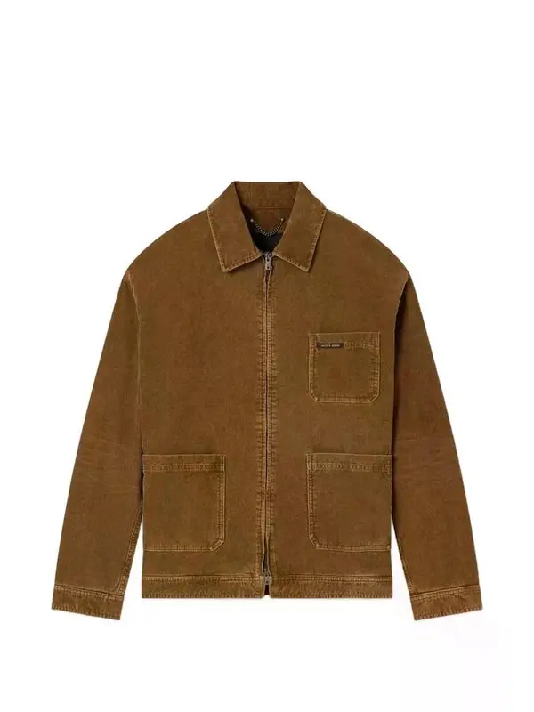 GOLDEN GOOSE Corduroy Zip-up Jacket - Brown