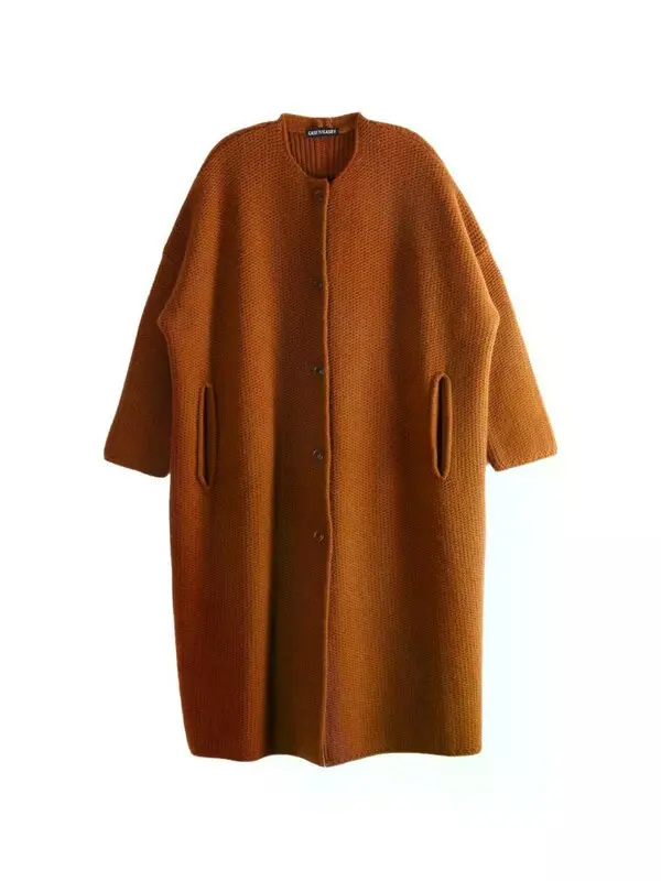 CASEY CASEY Knitted Button-up Cardigen-coat