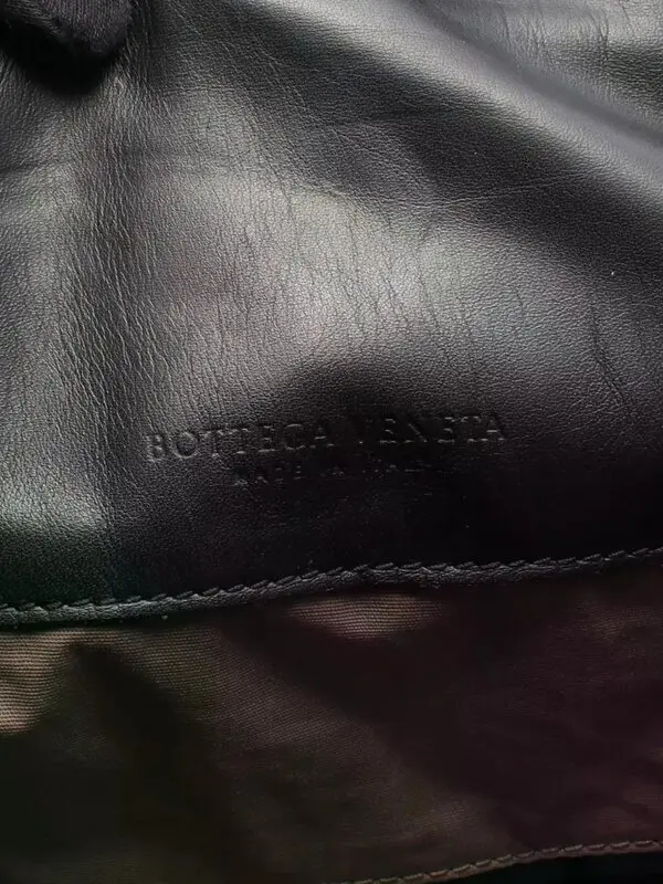 Bottega Veneta 2012-2026 Intrecciato Trimmed Leather Drawstring Backpack