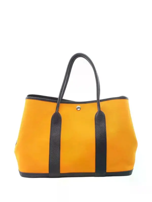 Hermès 2015 Toile And Negonda Garden Party 30 Tote Bag - Orange