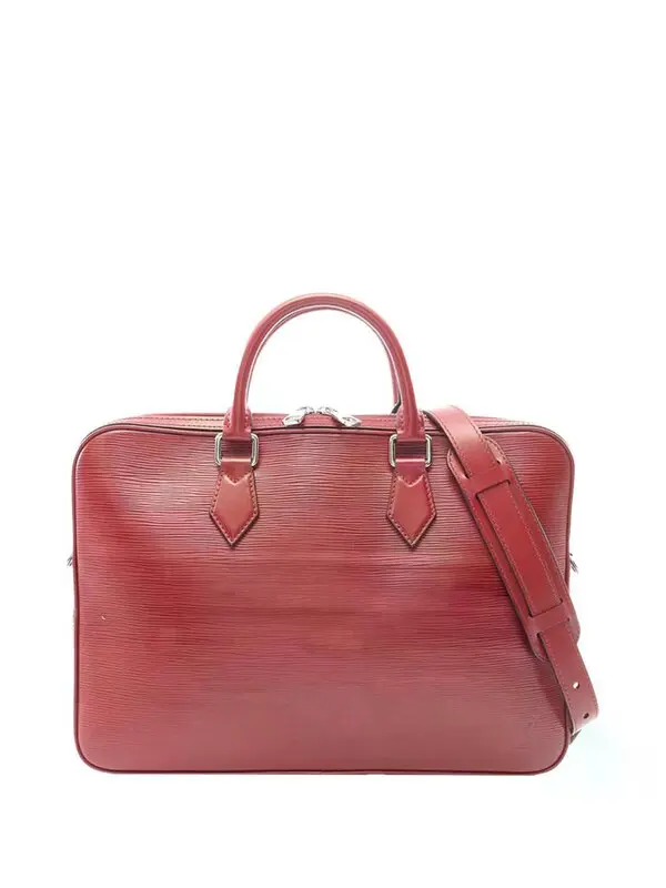 LOUIS VUITTON Epi Dandy Mm Business Bag - Red