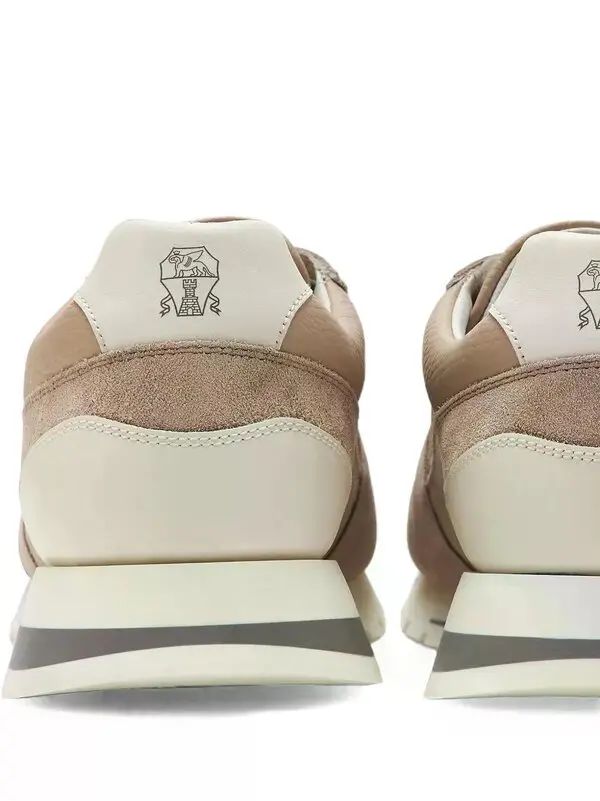 Brunello Cucinelli Suede And Calfskin Runners - Neutrals
