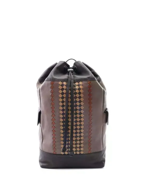 Bottega Veneta 2012-2026 Nappa Intrecciato Backpack - Neutrals
