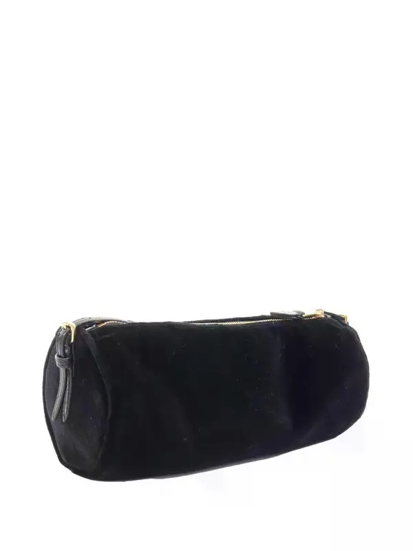 Miu Miu 2010-2026 Velvet Chain Crossbody Bag - Black