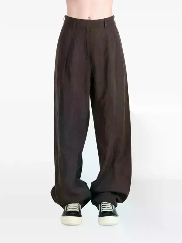CASEY CASEY Coco Pleated Wide-leg Trousers