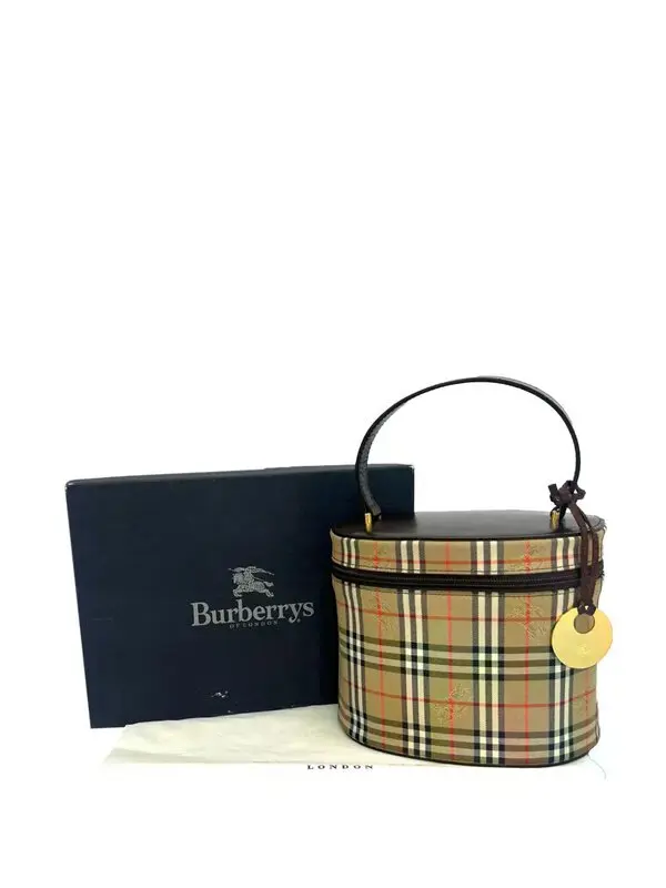 Burberry 1980-1990 Haymarket Check Canvas Vanity Bag