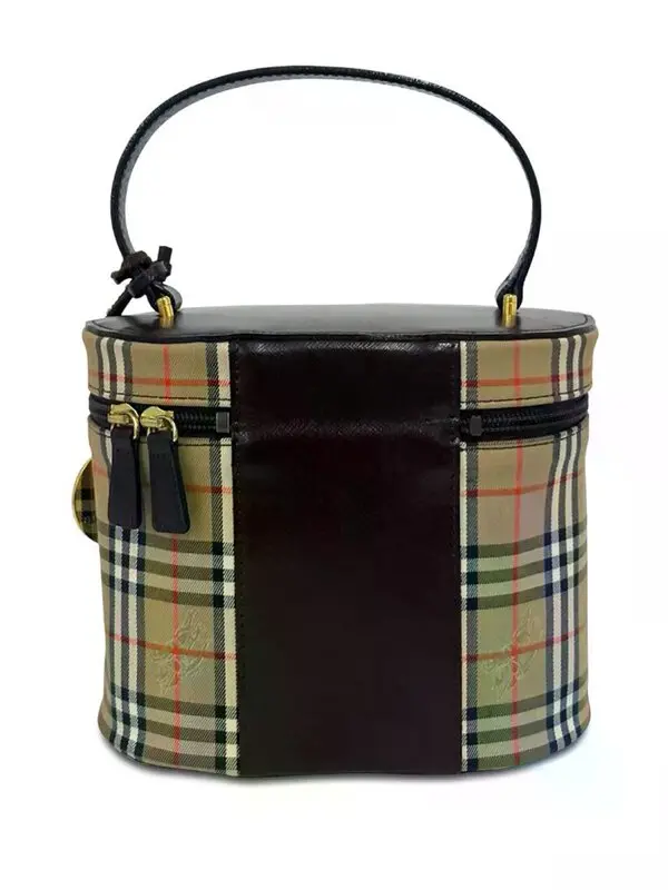 Burberry 1980-1990 Haymarket Check Canvas Vanity Bag
