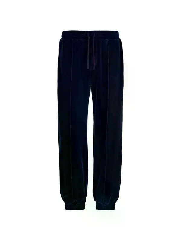 Valentino Garavani Velvet Track Pants - Blue