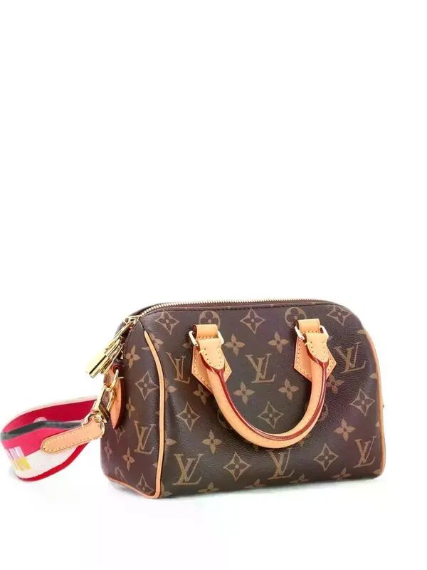 LOUIS VUITTON Speedy Bandouliere Bag Monogram Canvas 20 Crossbody Bag - Brown