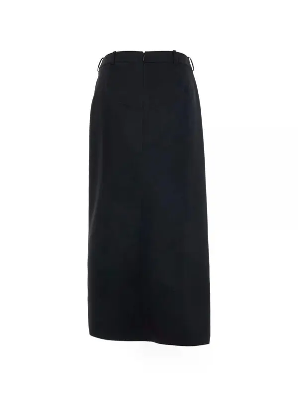 Givenchy Slashed Asymmetric Midi Skirt