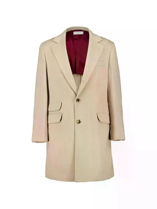 Brunello Cucinelli Single-breasted Virgin Wool Coat