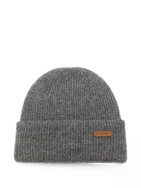 YERSE Ribbed-knit Beanie Hat - Grey