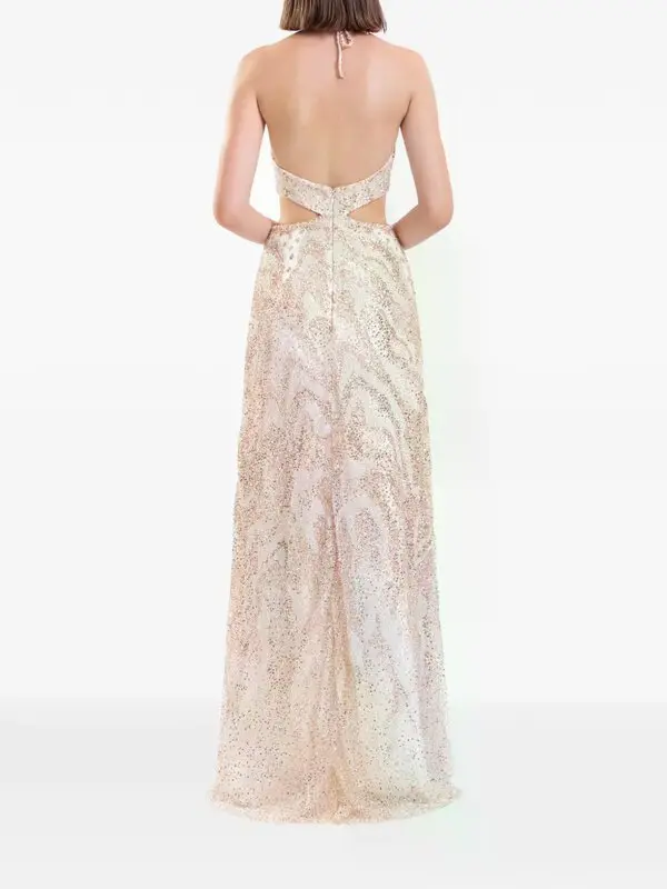 SAIID KOBEISY Embroidered Cut-out Maxi Dress