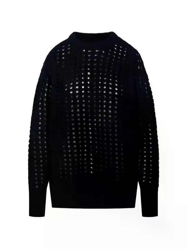 NUDE Open-knit Crew-neck Sweater