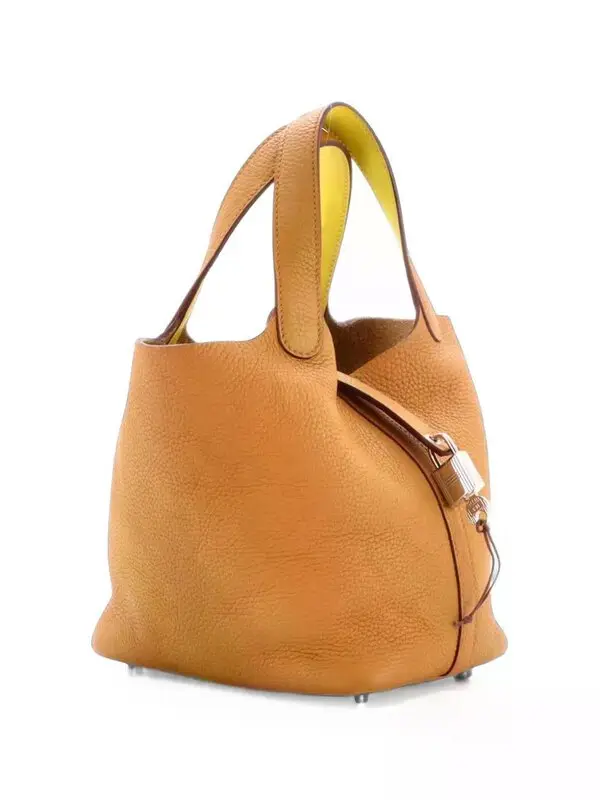 Hermès Eclat Picotin Lock Bag Clemence Pm Tote Bag