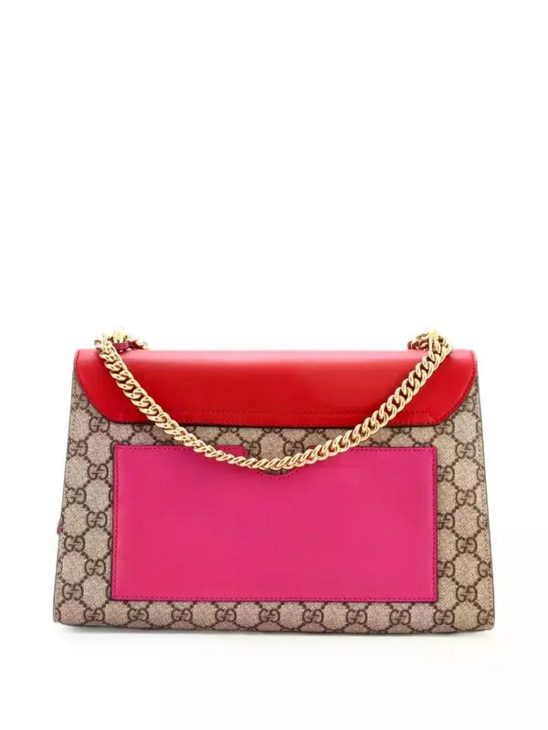 Gucci Padlock Gg Coated Canvas And Leather Medium Shoulder Bag