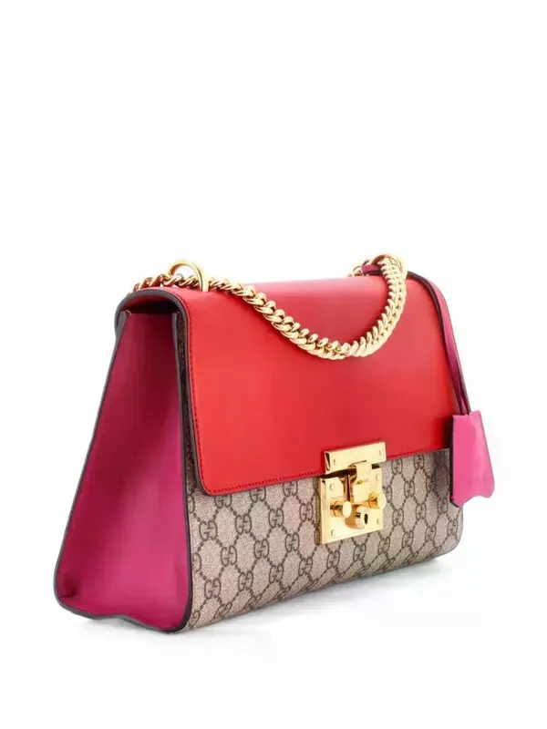 Gucci Padlock Gg Coated Canvas And Leather Medium Shoulder Bag
