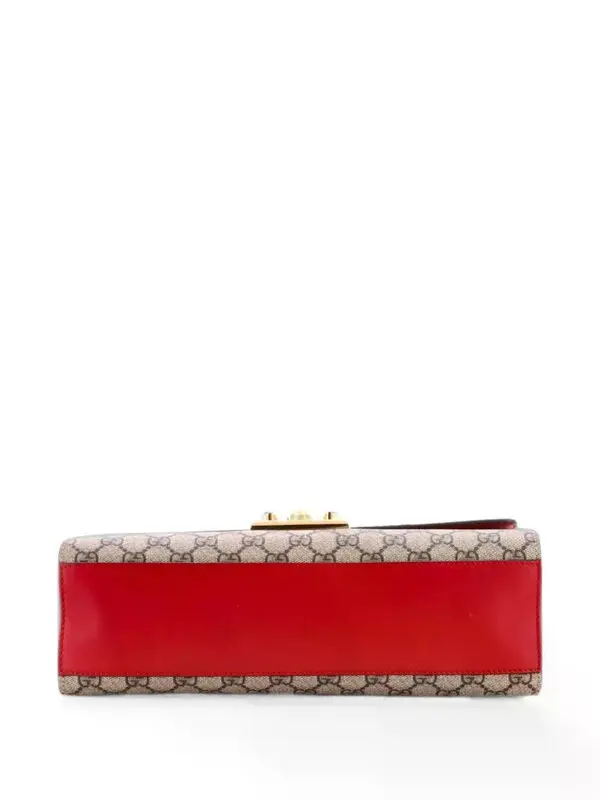 Gucci Padlock Gg Coated Canvas And Leather Medium Shoulder Bag