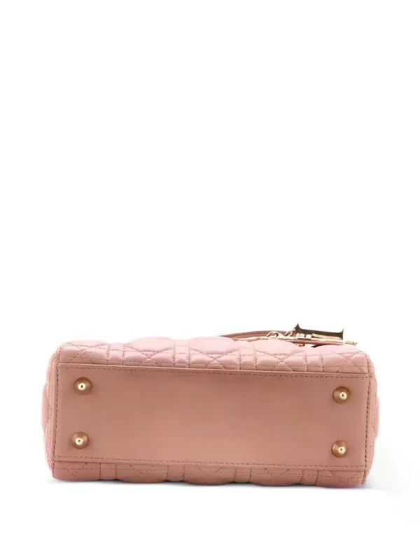Dior Lady Lambskin Quilted Bag - Pink