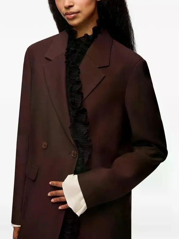 GANNI Long Wool Blazer