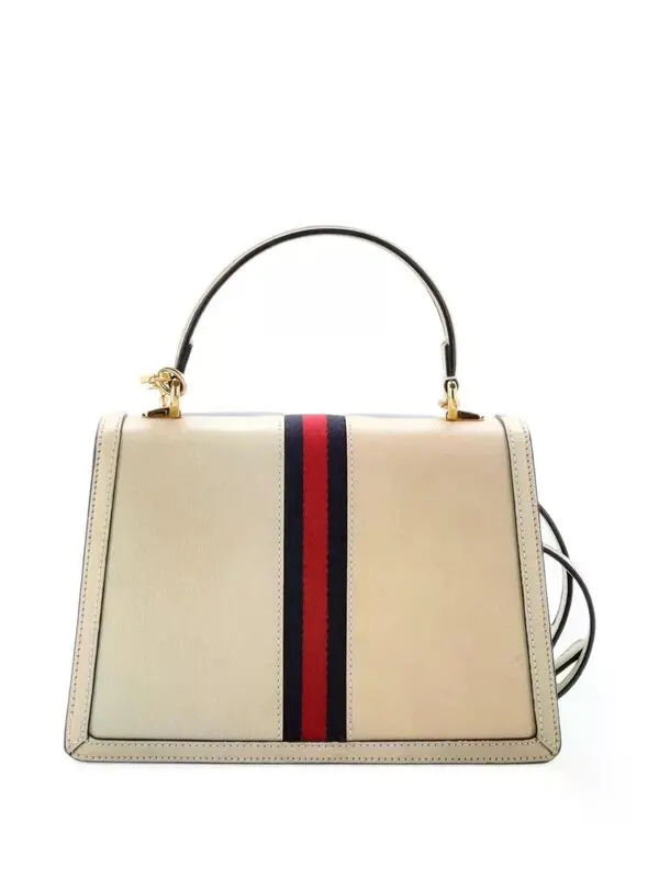 Gucci Ophidia Flap Top Handle Bag Leather Small Satchel