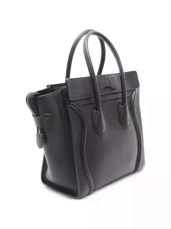 Celine 2010s Micro Luggage Tote Bag - Black