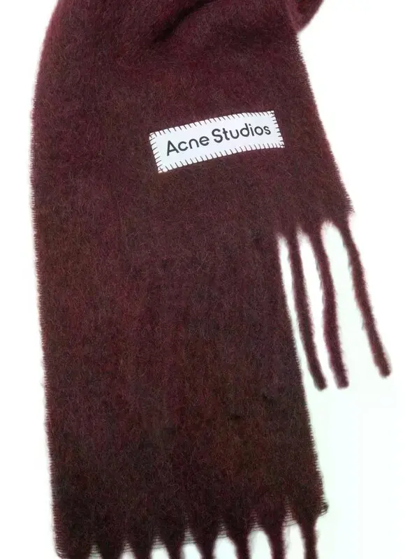 Acne Studios Skinny Mohair Scarf - Red