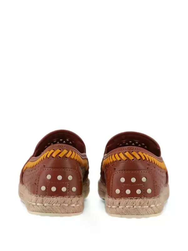 TOD'S Perforated Whipstitch Loafers