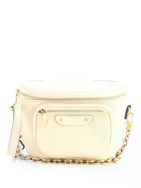 LOUIS VUITTON Bum Bag Monogram Empreinte Leather Mini Belt Bag - Neutrals