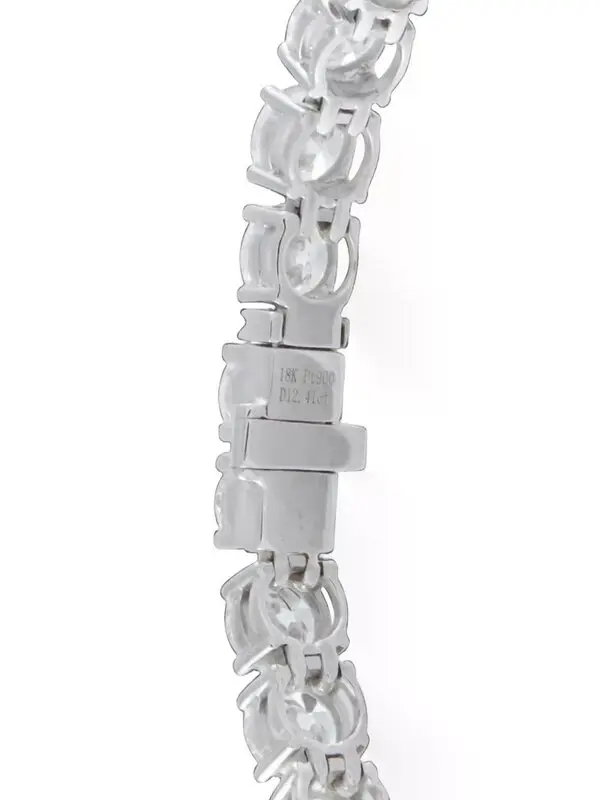 LB EXCLUSIVE Platinum Diamond Tennis Bracelet - Silver