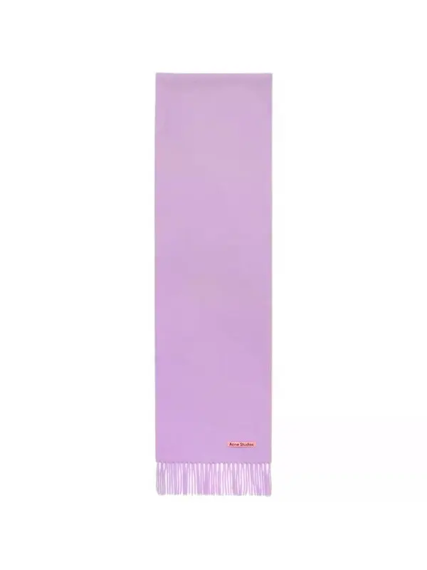 Acne Studios Fringed-edge Scarf - Purple