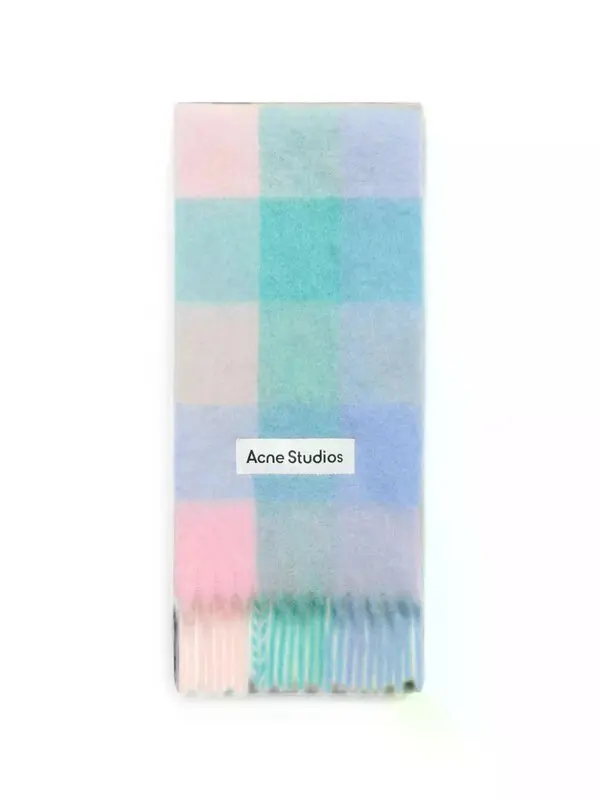 Acne Studios Mohair Check Scarf