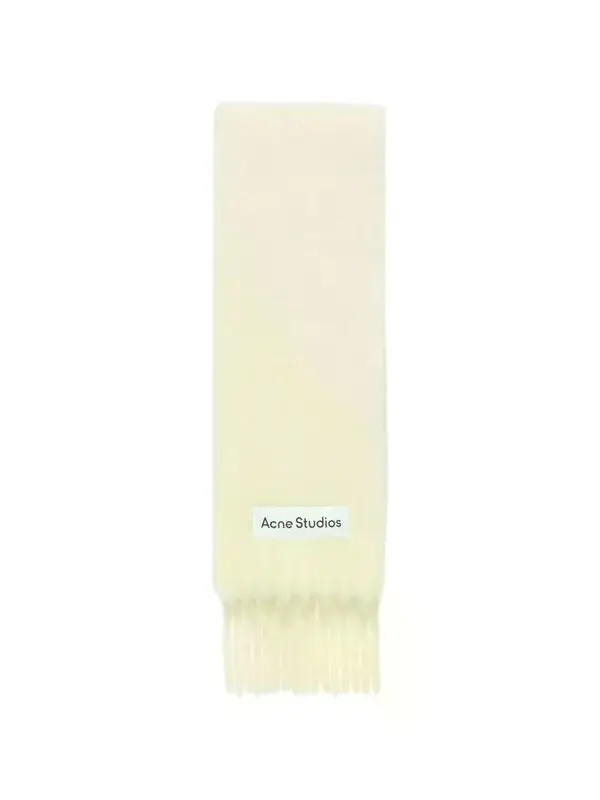 Acne Studios Skinny Mohair Scarf - White