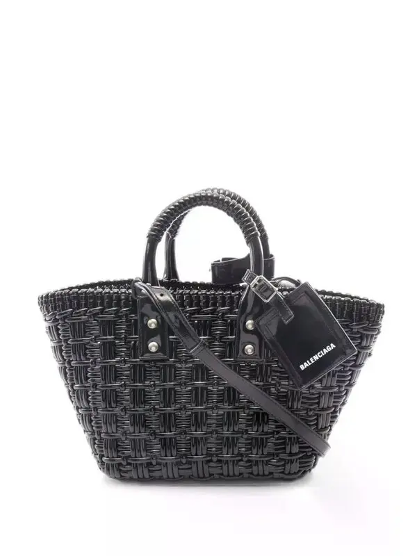 Balenciaga 2010s Xs Bistro Basket Tote Bag
