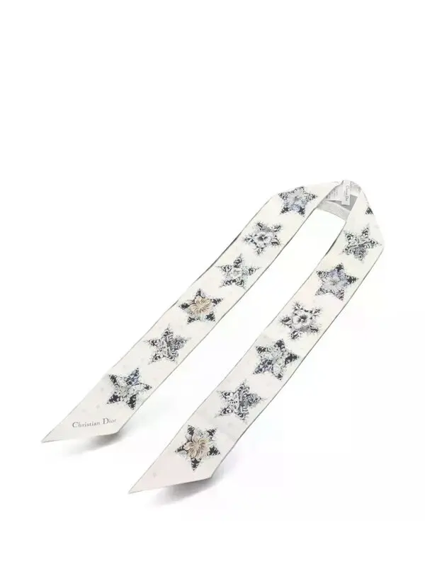 Dior 2010s Mitzah Lucky Star Scarf