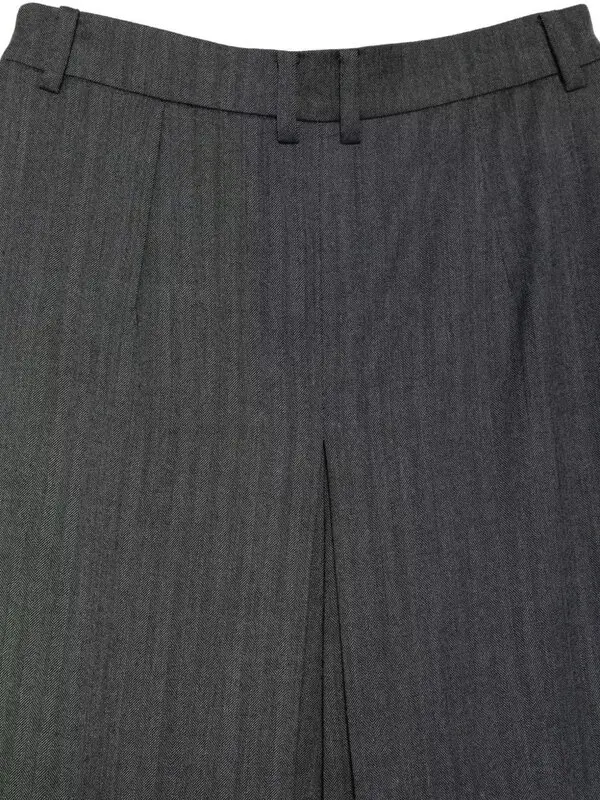JUUN.J Herringbone-pattern Pleated Trousers