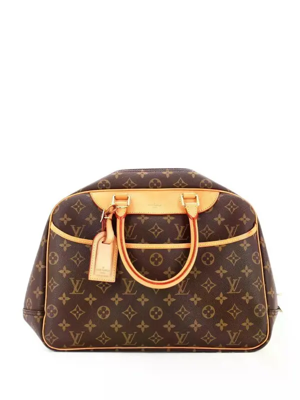 LOUIS VUITTON Deauville Monogram Canvas Handbag - Brown