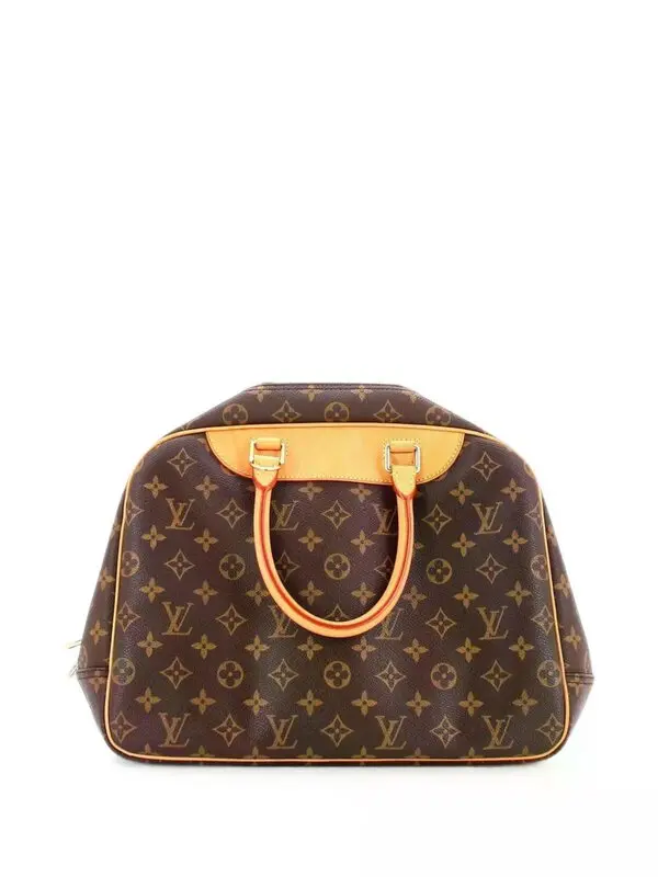 LOUIS VUITTON Deauville Monogram Canvas Handbag - Brown