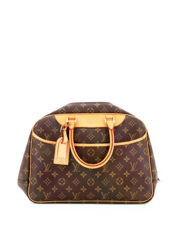 LOUIS VUITTON Deauville Monogram Canvas Handbag - Brown