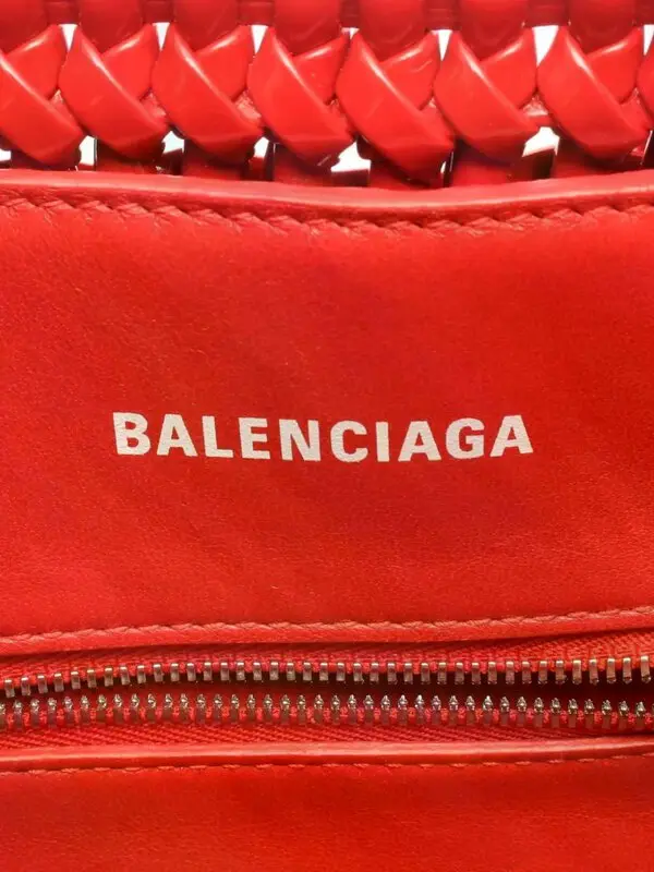Balenciaga Bistro Basket Handbag - Red