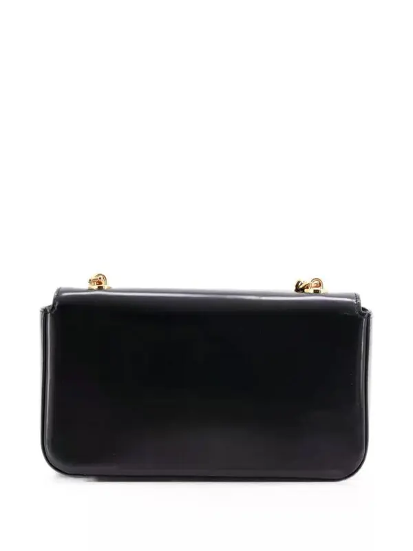 Celine Triomphe Chain Leather Small Shoulder Bag - Black