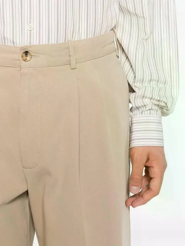 THE ROW Tomasino Pleated Trousers - Neutrals