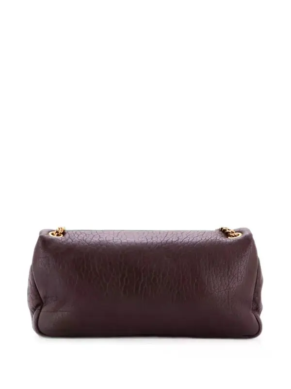 Saint Laurent Calypso Flap Bag Leather Medium Crossbody Bag - Brown
