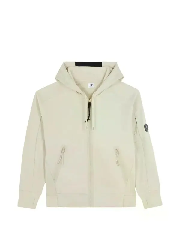 C.P. COMPANY Lens Zip-up Hoodie - Neutrals