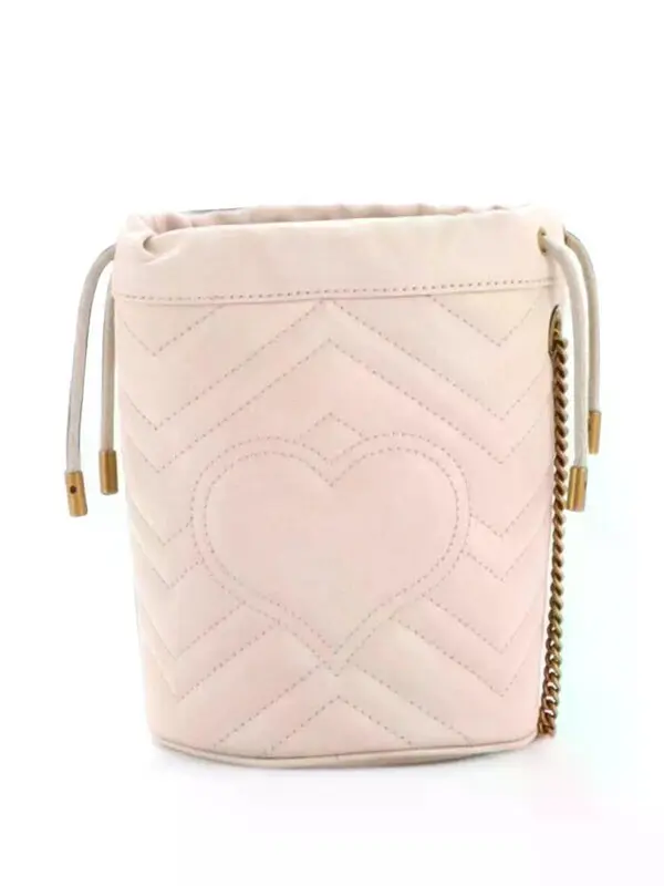 Gucci Gg Marmont Matelasse Leather Mini Bucket Bag